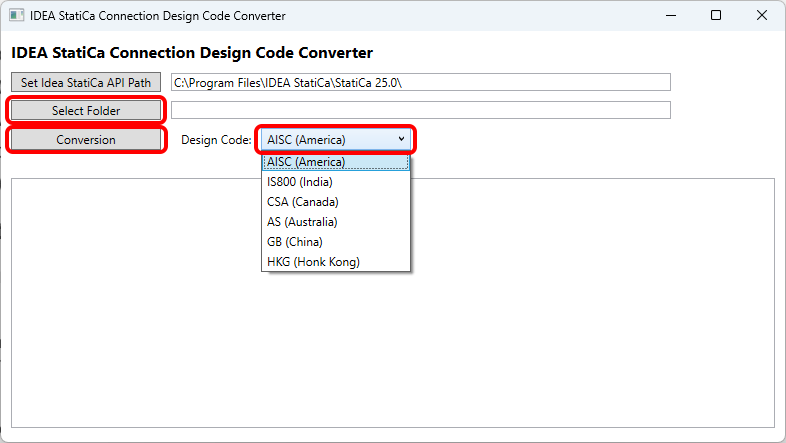 How to change the design code of Connection project | IDEA StatiCa